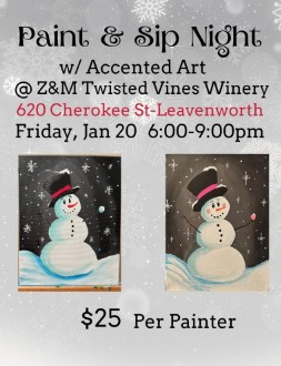 Paint & Sip Night at Z&M | Leavenworth, Kansas
